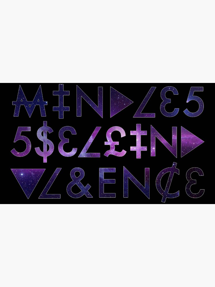 "Logical Mindless Self Indulgence Galaxy Logo" Sticker for Sale by ...