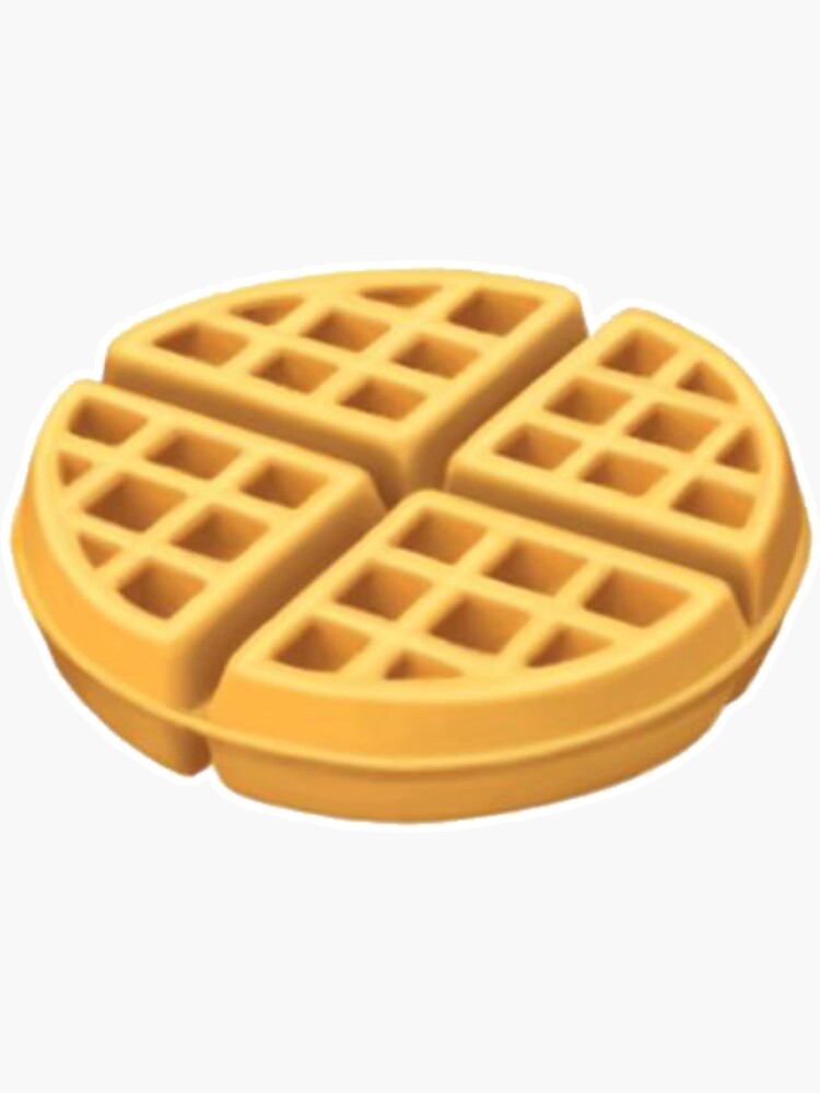 "Waffle Emoji" Sticker for Sale by landonromana9 | Redbubble