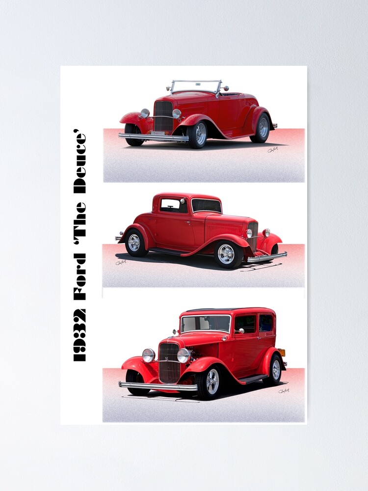 "1932 Ford 'Triple Deuce'" Poster by DaveKoontz | Redbubble