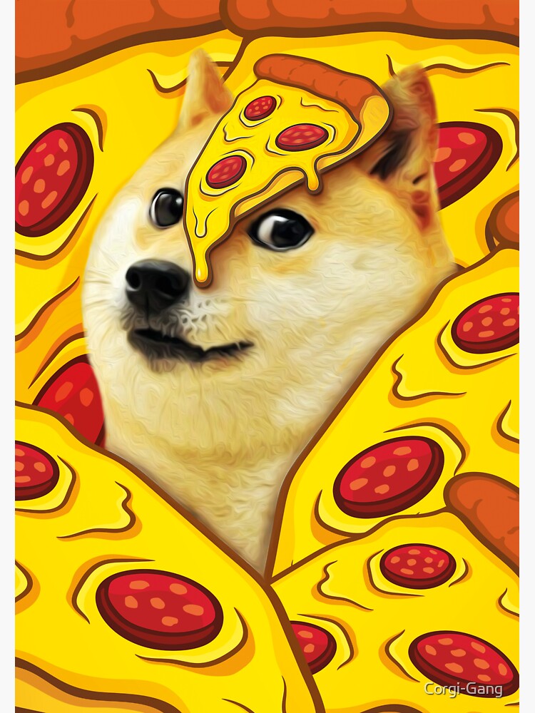 "Doge Shiba Inu Pizza Lover Funny Meme Dog Akita T-Shirt Iphone Case ...