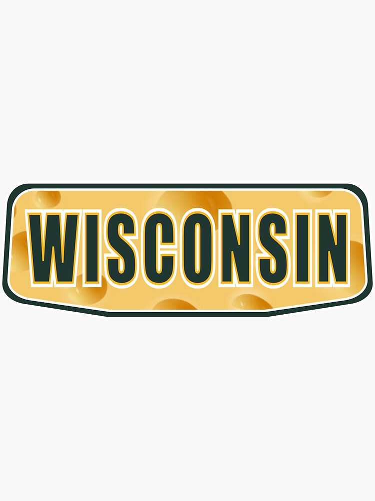"Wisconsin Wide Emblem" Sticker for Sale by bobthesportsguy | Redbubble
