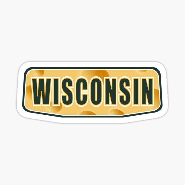 "Wisconsin Wide Emblem" Sticker for Sale by bobthesportsguy | Redbubble