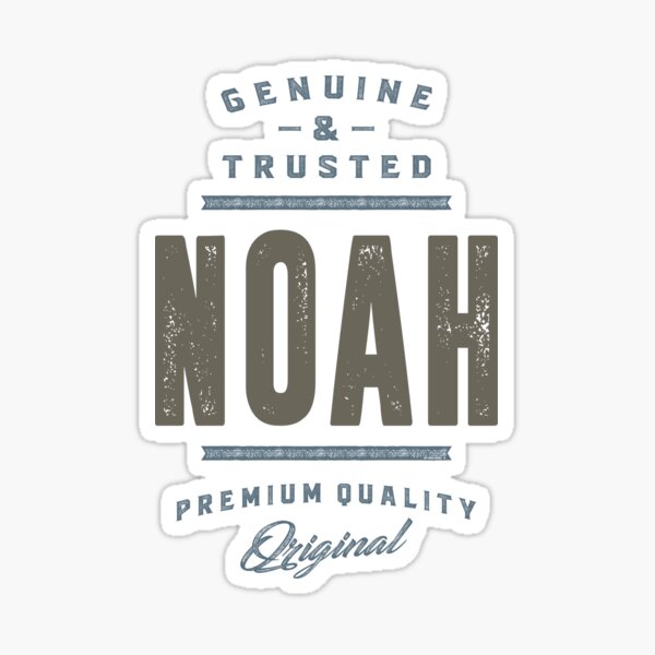Noah Name Stickers | Redbubble