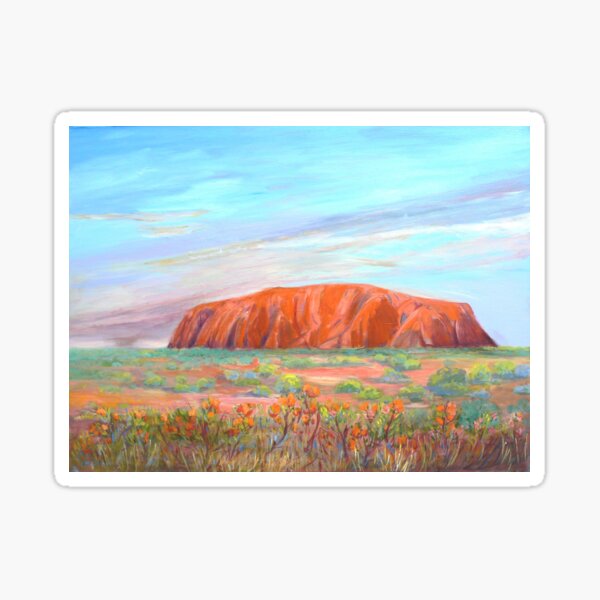 "Uluru -Ayers Rock " Sticker by ginnymac | Redbubble