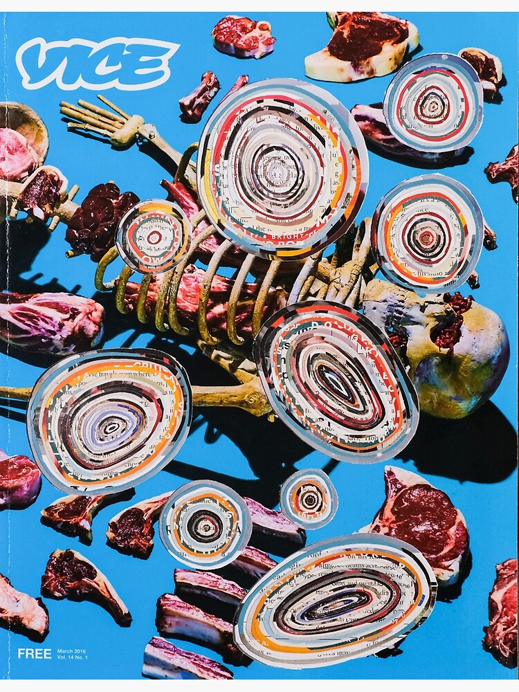 "Trippy Magazine Cover Skeleton" Poster for Sale by FranChambers ...