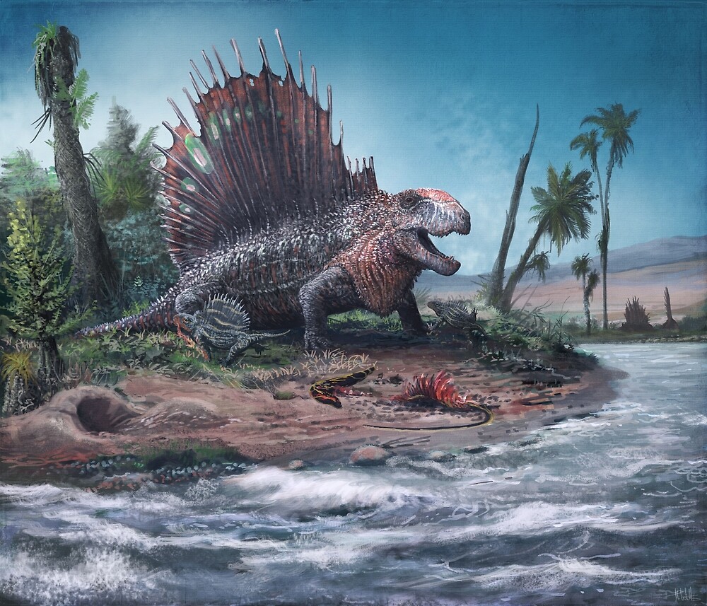 "Dimetrodon " by Mark Witton | Redbubble