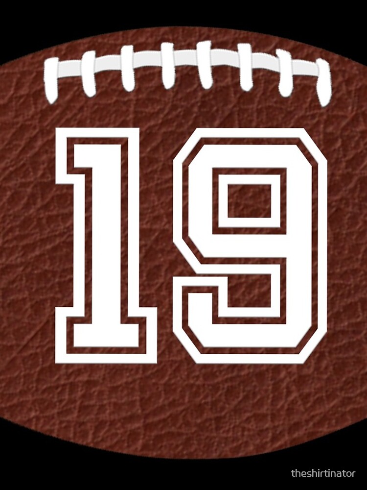 "American Football Jersey No 19 Uniform Back Number #19" iPhone Case ...