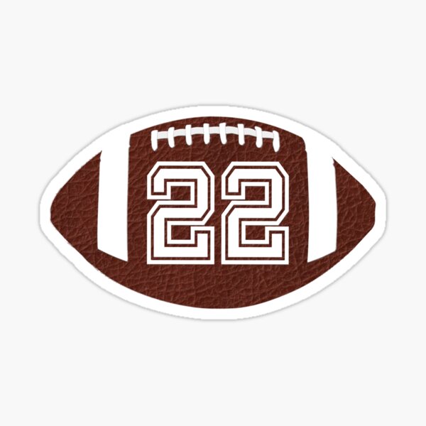 "American Football Jersey No 22 Uniform Back Number #22" Sticker for ...