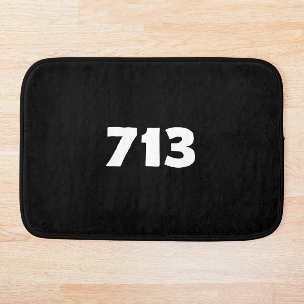 "713 - Houston TX Area Code" Bath Mat by KoolMoDee | Redbubble