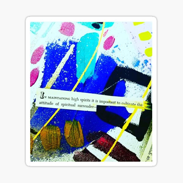 "Spiritual Surrender " Sticker for Sale by AmandaW4602 | Redbubble