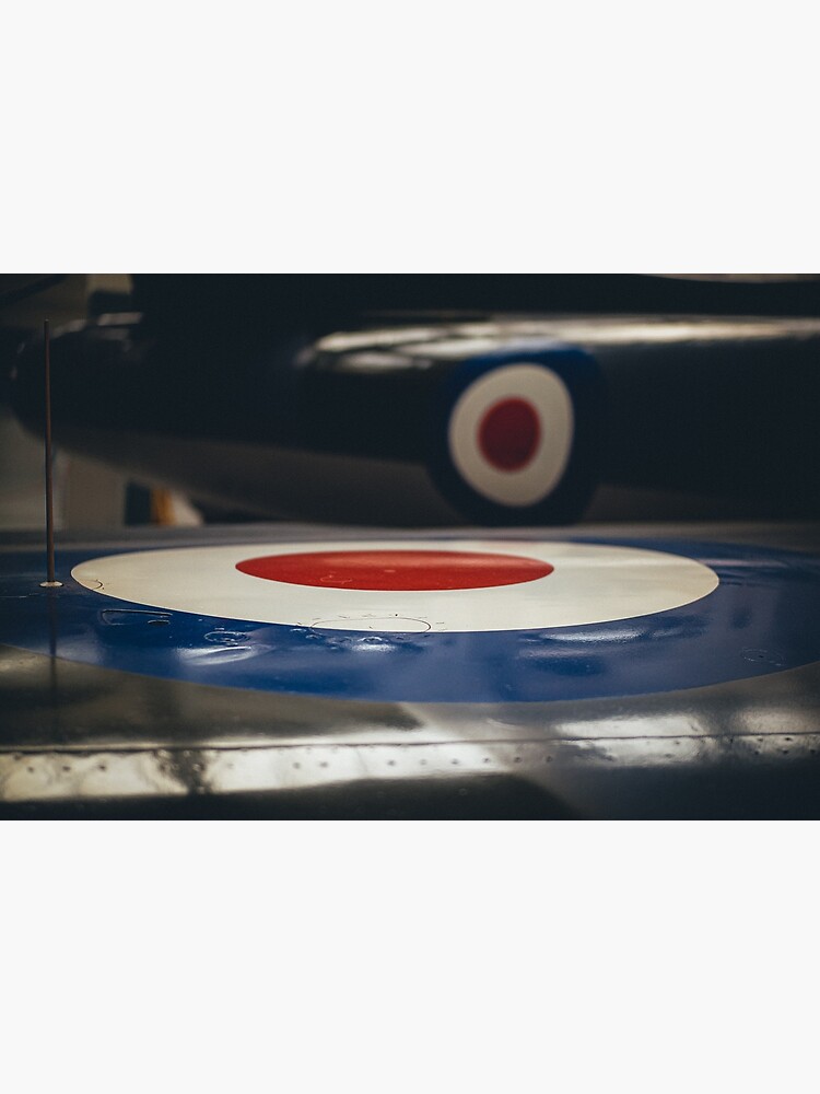 "RAF Duxford blue red white target logo wing of plane" Art Print for ...
