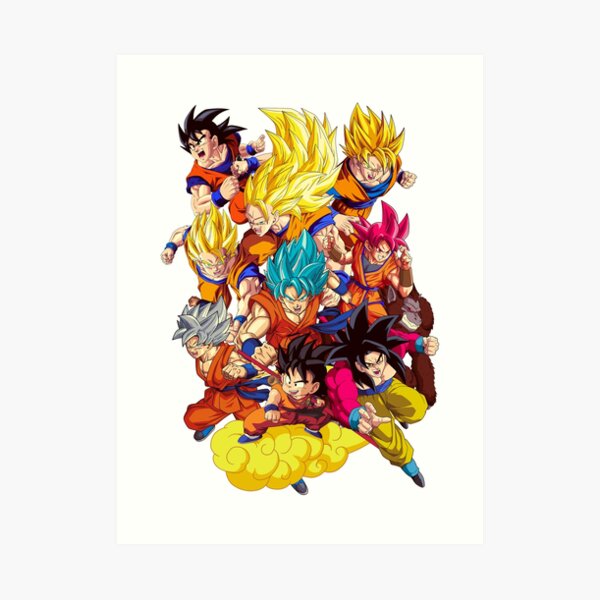 "Son Goku" Art Print for Sale by invento | Redbubble