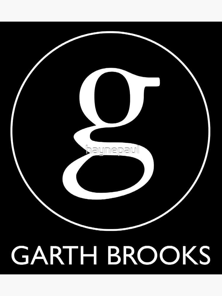 "logo garth brooks black tour 2019 2020 gakkelar" Poster by haynepaul ...