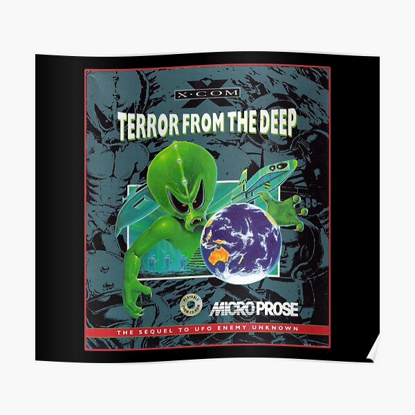 " "XCOM: Terror from the Deep" DOS Cover Art 2" Poster for Sale by ...