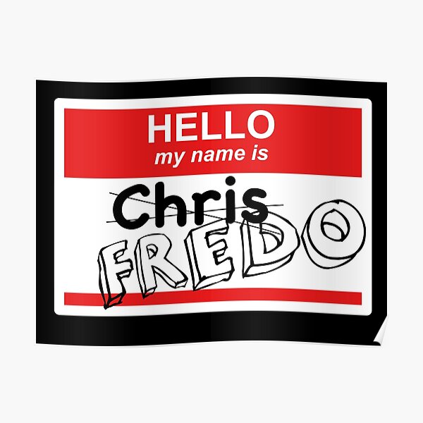 "Chris Cuomo “Hello my name is Chris.... I mean Fredo” Sticker Graphic ...