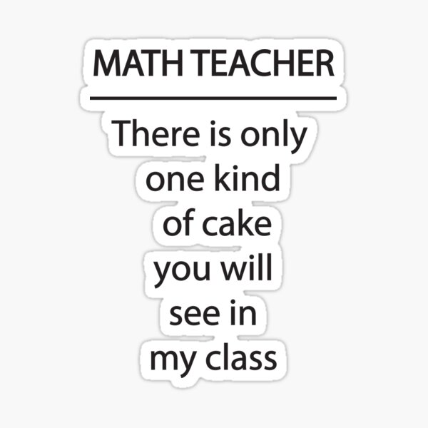 "Math Teacher - Pi" Sticker by Cuteafd | Redbubble
