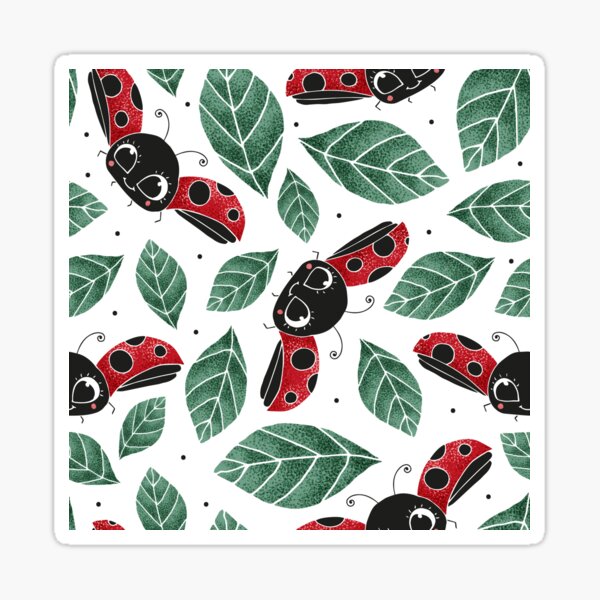 "Lydia and the Ladybirds" Sticker for Sale by daisiesdesign | Redbubble