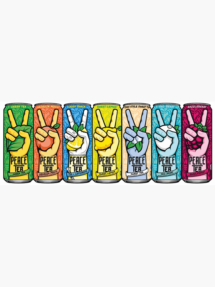 "peace tea" Sticker for Sale by leahgrace7 | Redbubble