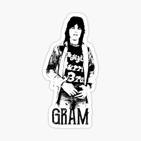 "Gram - The Black Stencil" Sticker by fontastic | Redbubble