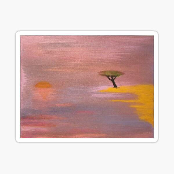 "Pink sky" Sticker for Sale by abbywright | Redbubble