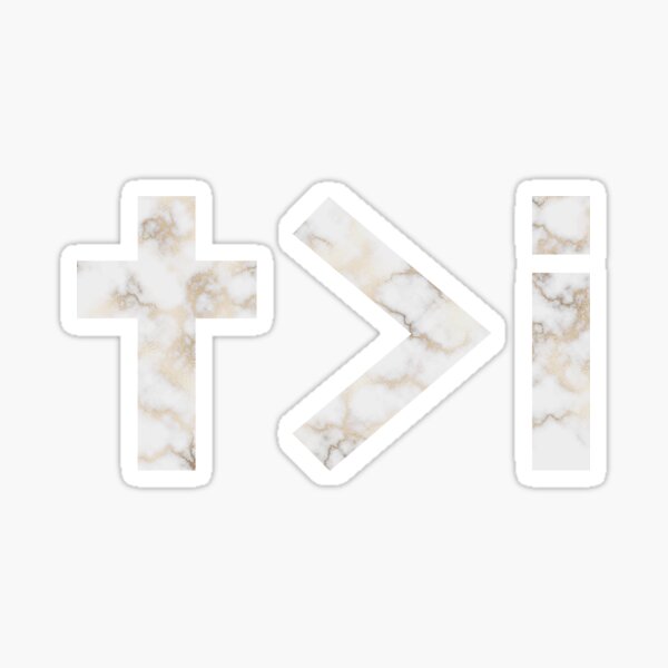 "Christian Quote - He must increase i must decrease - Marble" Sticker by ChristianStore | Redbubble