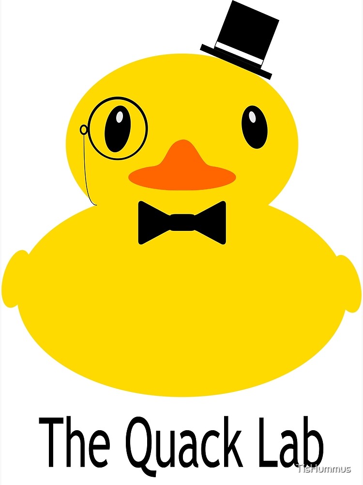 "Das Quack Lab-Logo" Kunstdruck von TisHummus | Redbubble