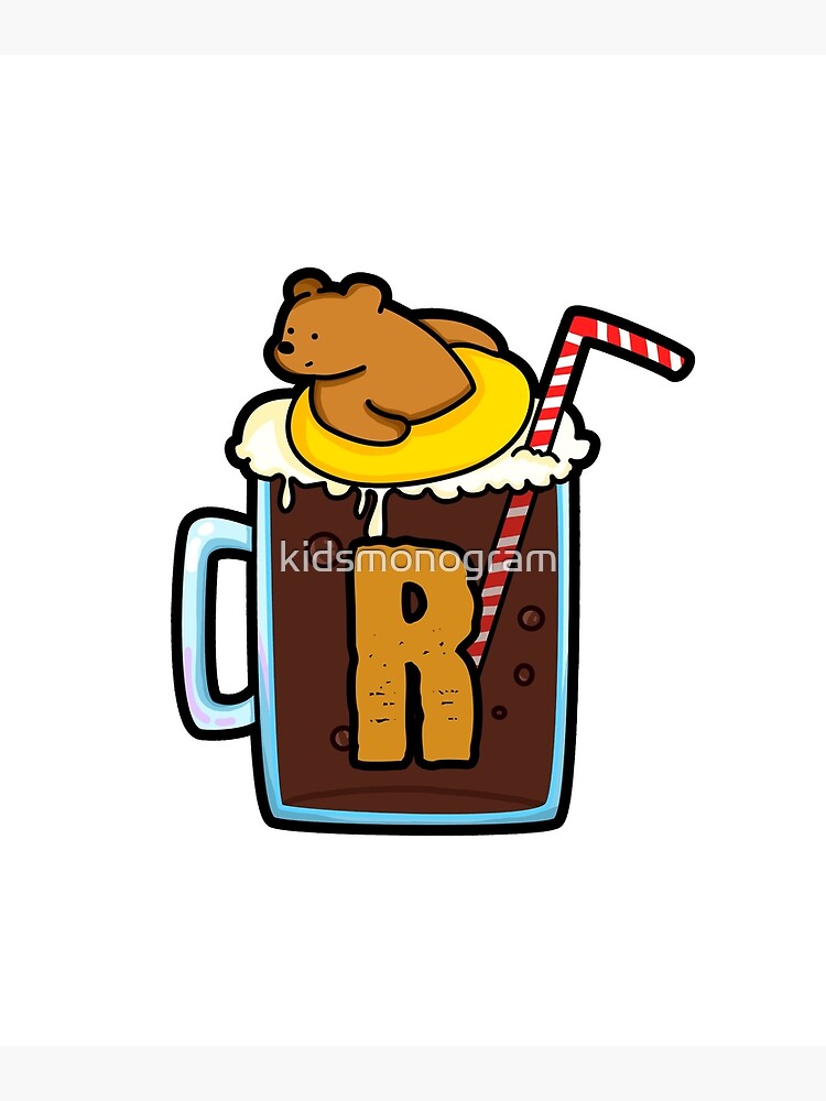 "Alphabet Letter R Cute Root Bear Float " Photographic Print by ...