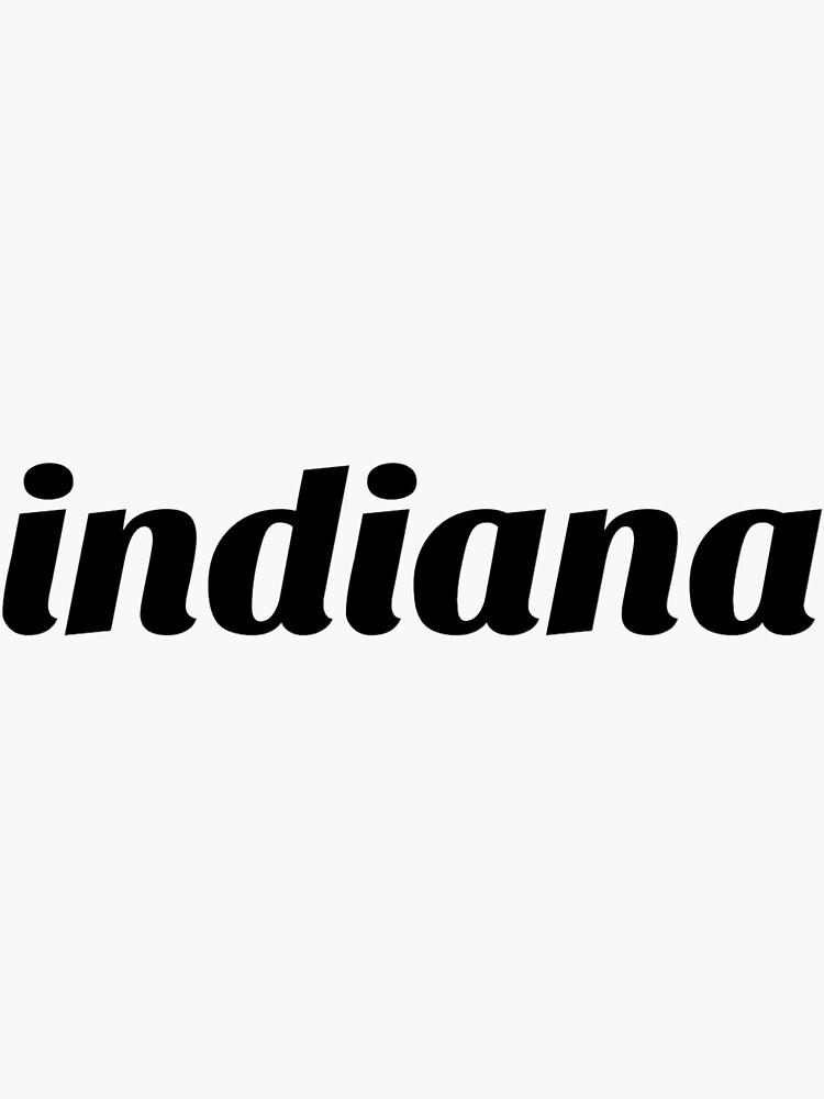 "Indiana Pride" Sticker by bgsmall | Redbubble