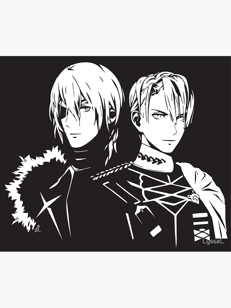 "Dimitri Fire Emblem Three Houses - Pre & Post Time Skip" Sticker for ...