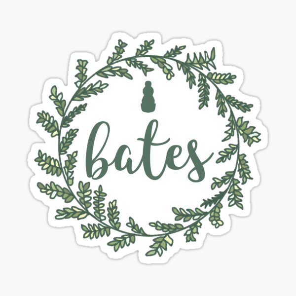 "Bates Laurel Wreath" Sticker for Sale by sophiagg7 | Redbubble