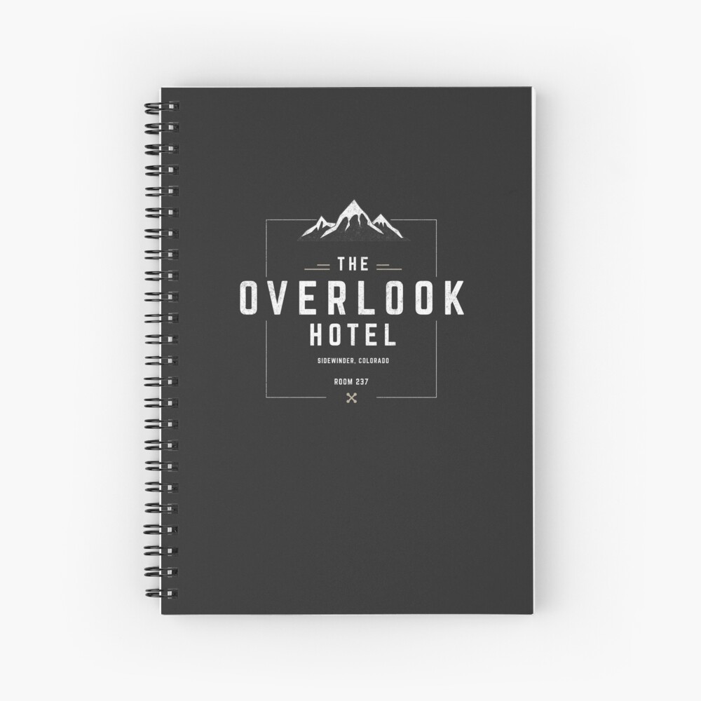 "The Overlook Hotel - modern vintage logo" Spiral Notebook by Primotees ...