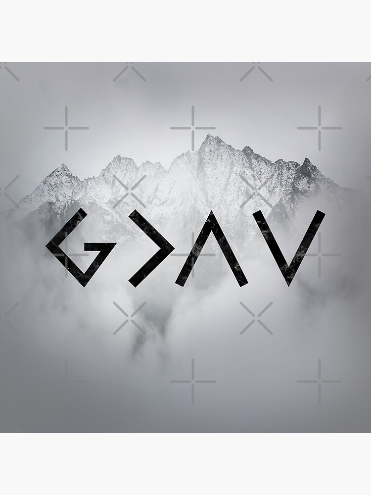 "Christian Quote - God Is Higher Than The Highs And The Lows" Framed ...