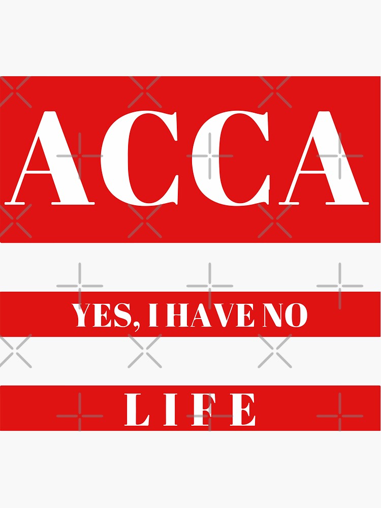 "ACCA Accountant Shirt " Sticker by patricke116 | Redbubble
