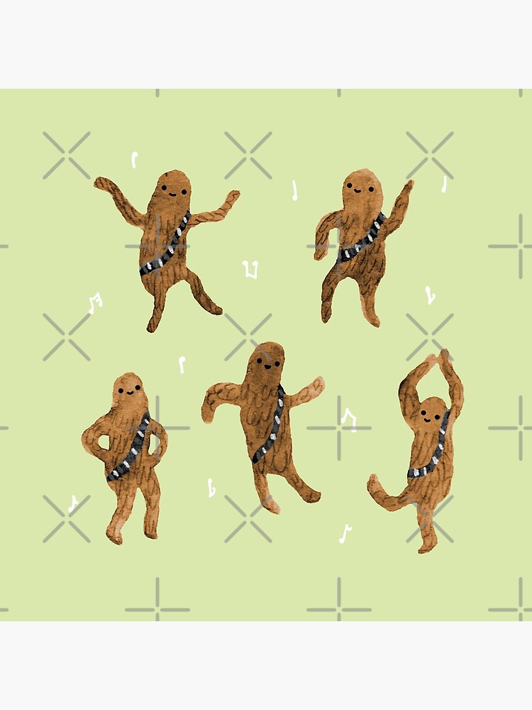 "Wookie Dance Party" Throw Pillow for Sale by SophieCorrigan | Redbubble