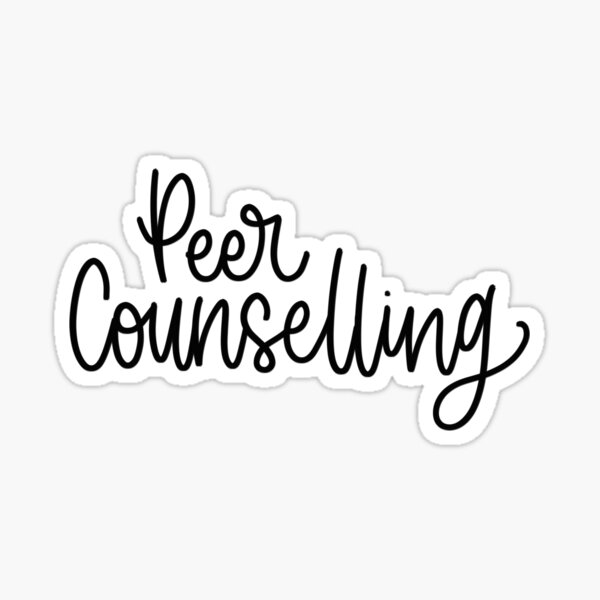 "Peer Counselling - Folder/Binder" Sticker by RT-Lettering | Redbubble