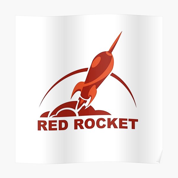 "Red rocket logo - fallout" Poster by Geempah | Redbubble