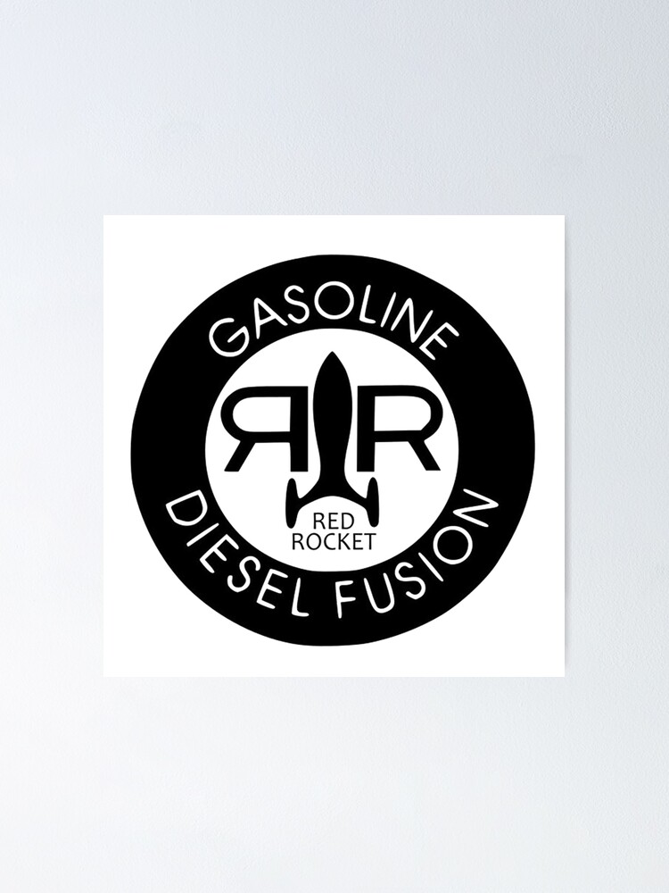 "Red rocket logo - fallout " Poster by Geempah | Redbubble