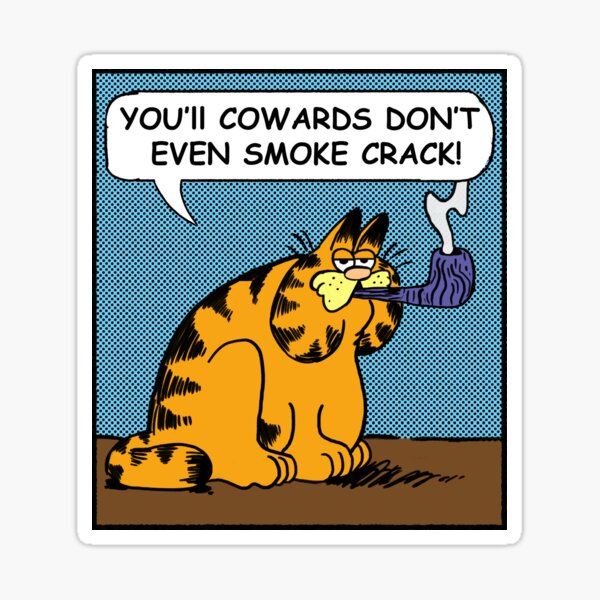 "Garfield's Pipe" Sticker by Murix | Redbubble