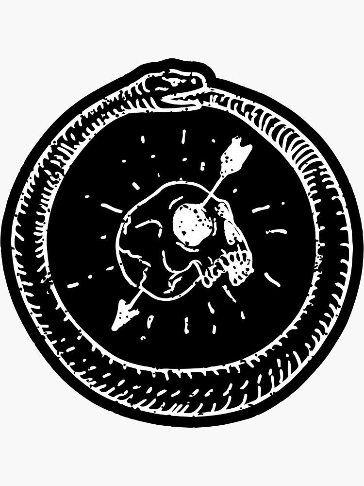 "Ouroboros" Sticker for Sale by mrclrx | Redbubble