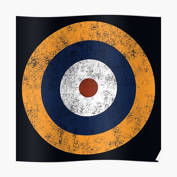 Póster «RAF Tipo A1 Roundel» de TigerTomDesign | Redbubble