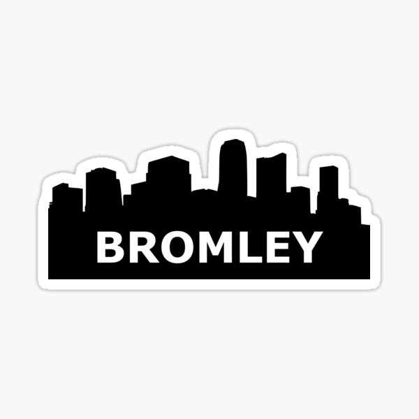 "Bromley Skyline" Sticker by gulden | Redbubble