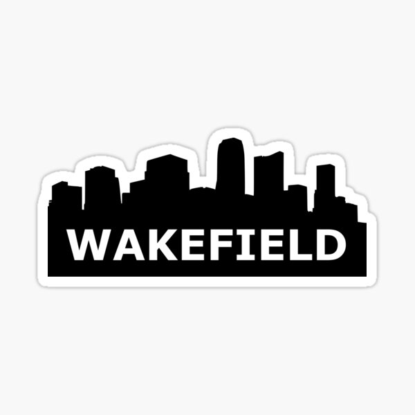 "Wakefield Skyline" Sticker for Sale by gulden | Redbubble