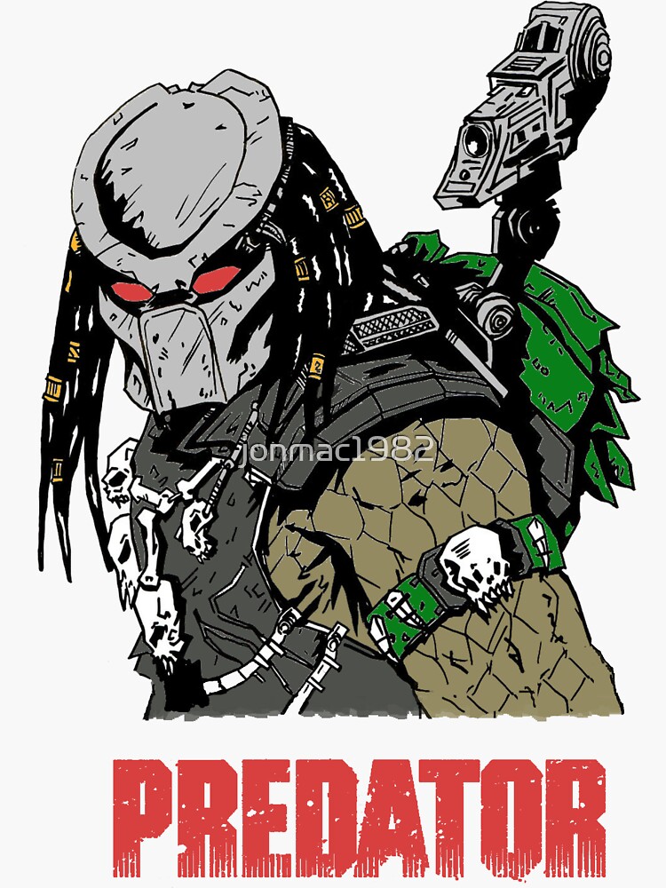 "The Predator" Sticker for Sale by jonmac1982 | Redbubble