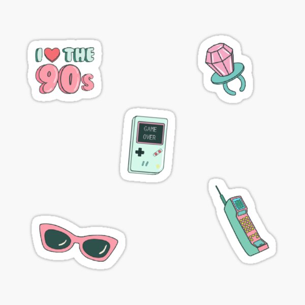 "Trendy Aesthetic VSCO 90’s Sticker Pack" Sticker by shannondunnx ...