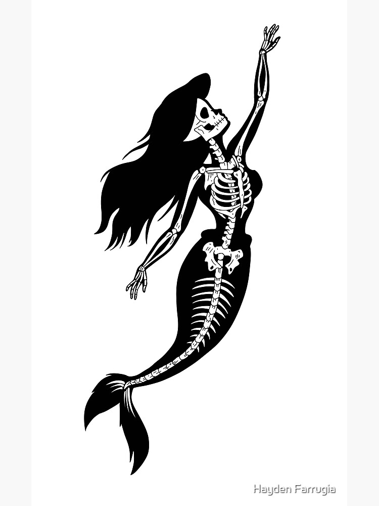 "X-ray Mermaid Princess" Poster for Sale by Hayden Farrugia | Redbubble