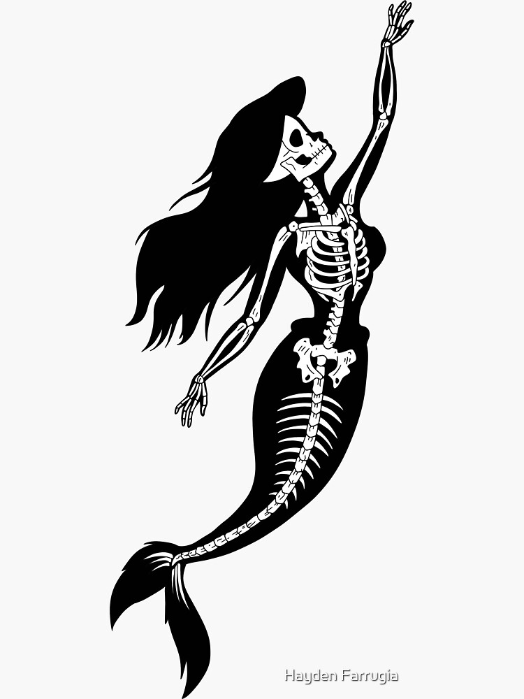 "X-ray Mermaid Princess" Sticker by Hfarr993 | Redbubble