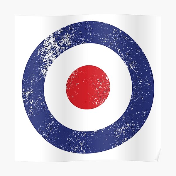 Póster «RAF Type D Roundel - Mod Target Logo» de TigerTomDesign | Redbubble