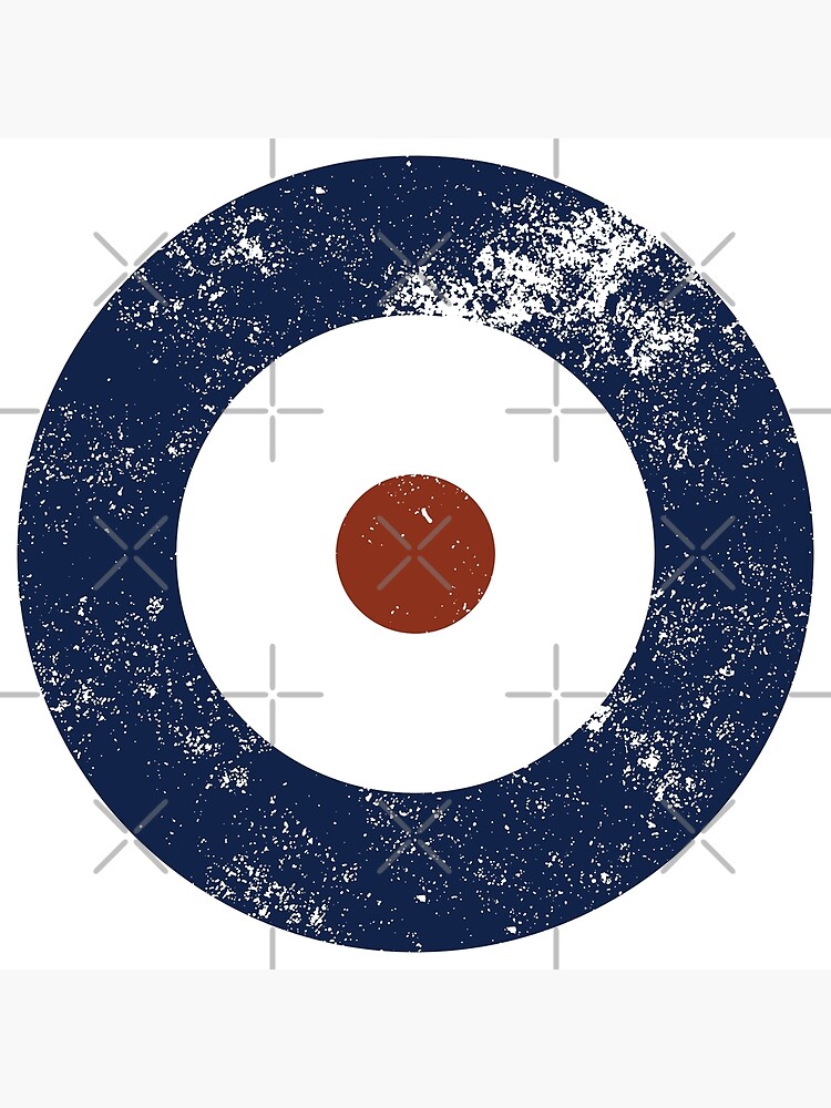 "RAF Type A Roundel (Duller)" Poster for Sale by TigerTomDesign | Redbubble