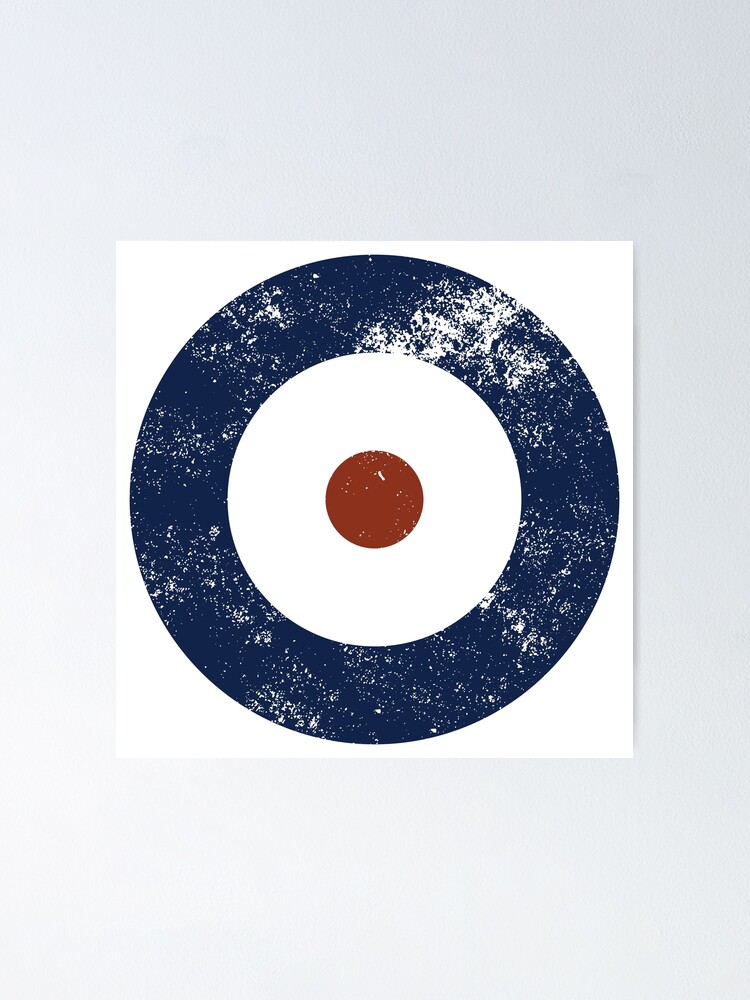 "RAF Type A Roundel (Duller)" Poster for Sale by TigerTomDesign | Redbubble