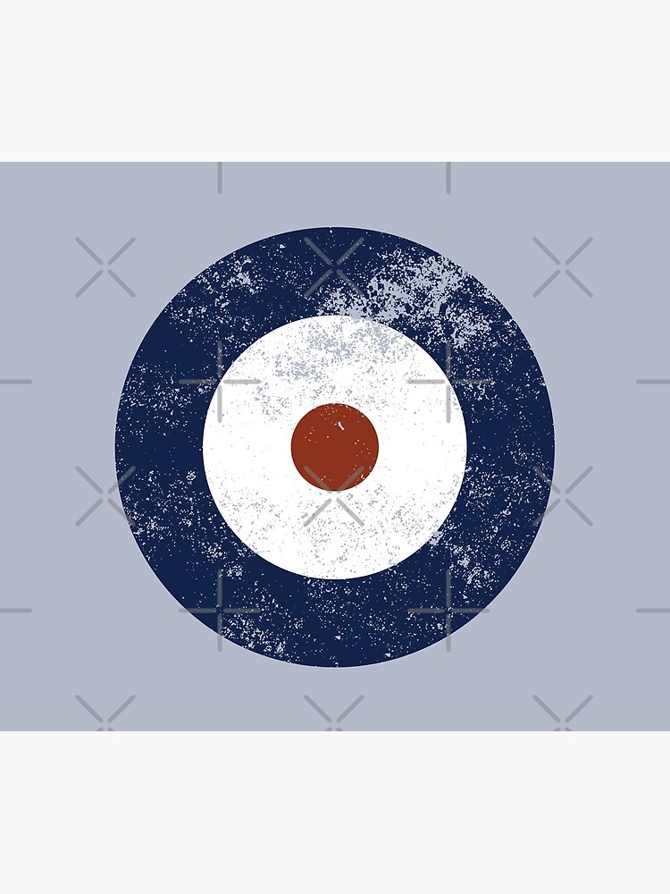 "RAF Type A Roundel (Duller)" Throw Blanket by TigerTomDesign | Redbubble